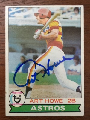 ART HOWE 1979 TOPPS AUTOGRAPHED SIGNED AUTO BASEBALL CARD ASTROS 327 | eBay