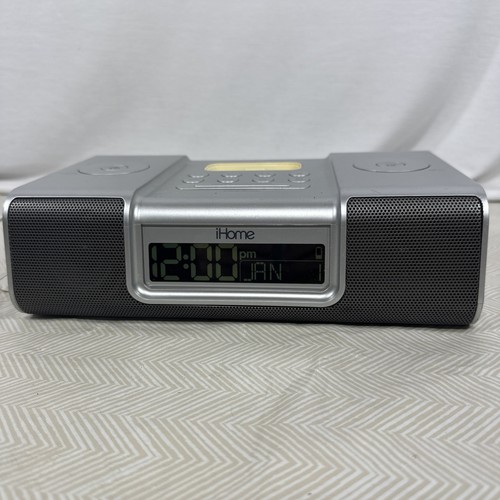 iHome iH9 Clock Radio Stereo Speaker System with iPod iPhone Dock ...