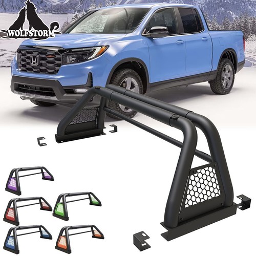For 2017-2025 Honda Ridgeline Adjustable Sport Bar Truck Chase Rack Bed ...