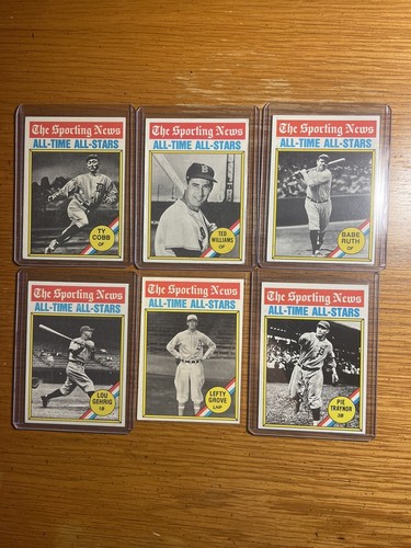 1976 Topps All-Time All-Star Complete Set #341-350 Ruth EX Near Mint BV ...