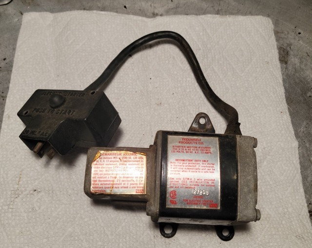 Genuine Tecumseh Electric Starter 33290E 19362 Ts12 Snow Blower for ...