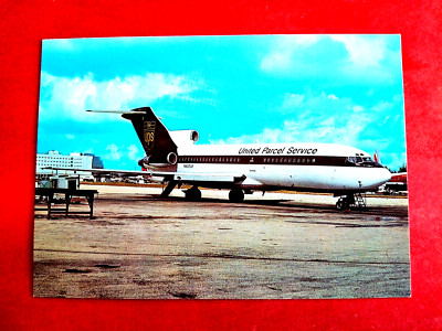 UPS United Parcel Service Postcard Boeing 727-31c on ramp | eBay