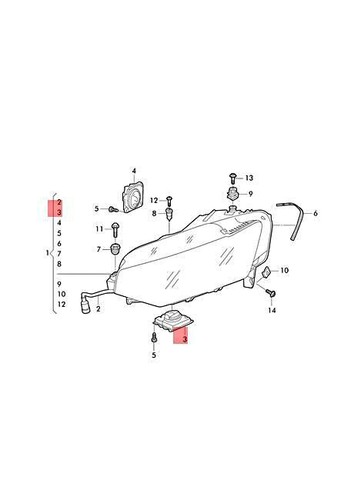 Genuine VW CC e-Golf Golf Power Module For Main Light Electronics ...