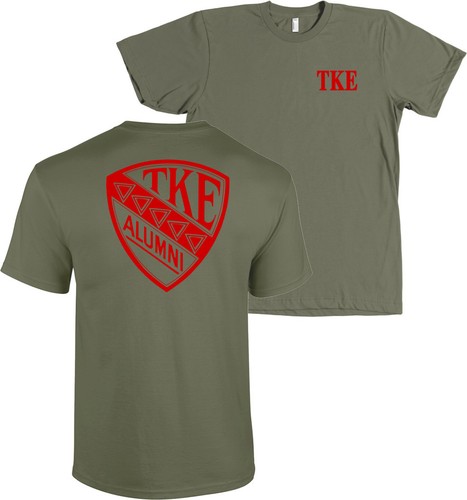 Tau Kappa Epsilon ALUMNI Badge Bella + Canvas Shirt TKE Fraternity MORE ...