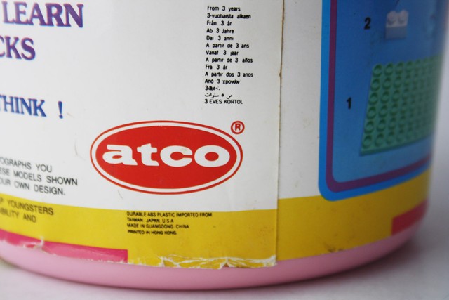 Very RARE Vintage 1988 Atco Pirate Ship 9501 Building Bricks 415 Pcs ...