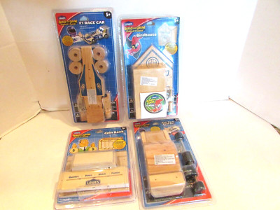 4 Lowes Build & Grow Wood Model Kits for Kids 5 & Up Bank Cars ...