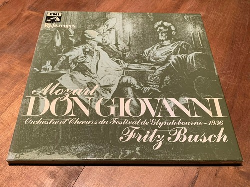 Mozart Don Giovanni FRITZ BUSCH Glyndebourne 1936 EMI REFERENCE 3 LP ...