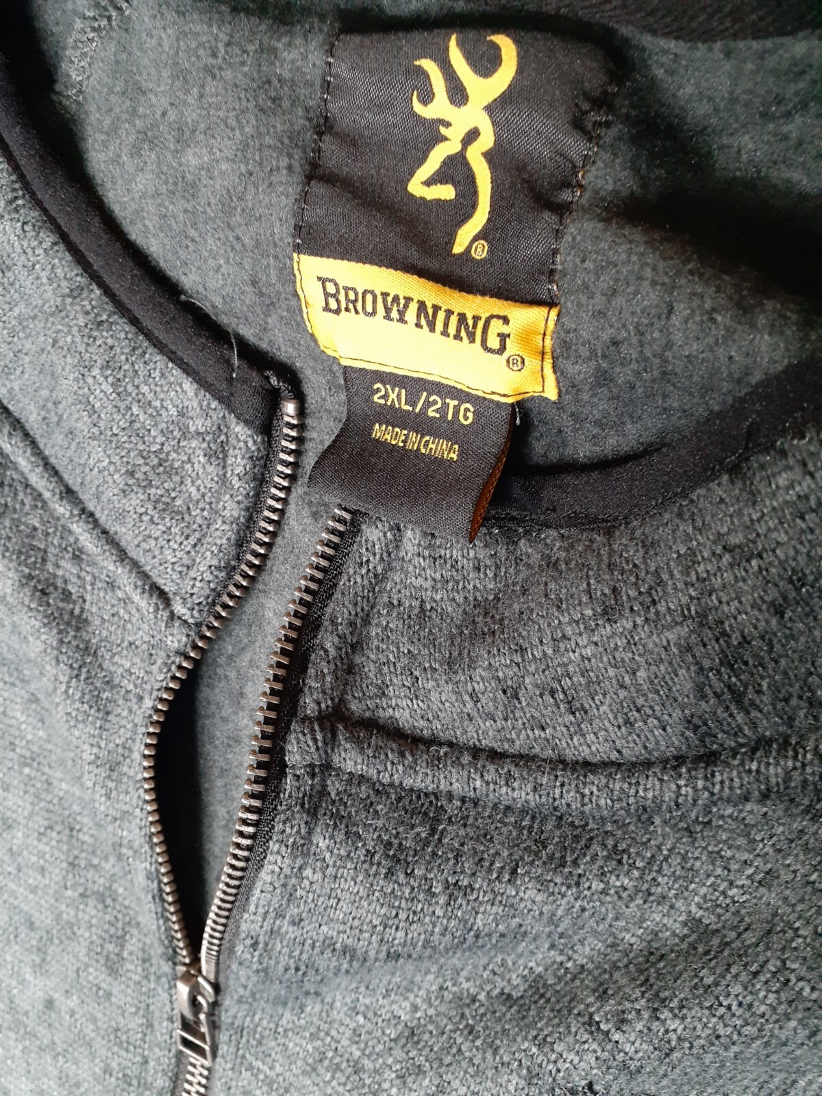 Browning Sportswear Quarter Zip Pullover Mock Neck Knit Sweater Gray ...