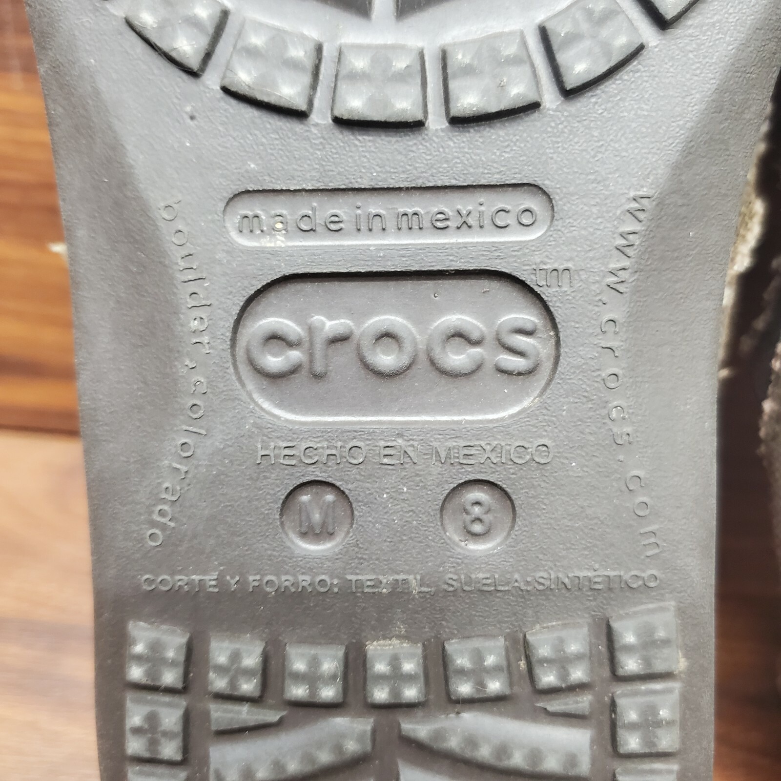 Crocs Men's Santa Cruz Espresso/espresso Relaxed Fit 10128-22z Size 8 ...