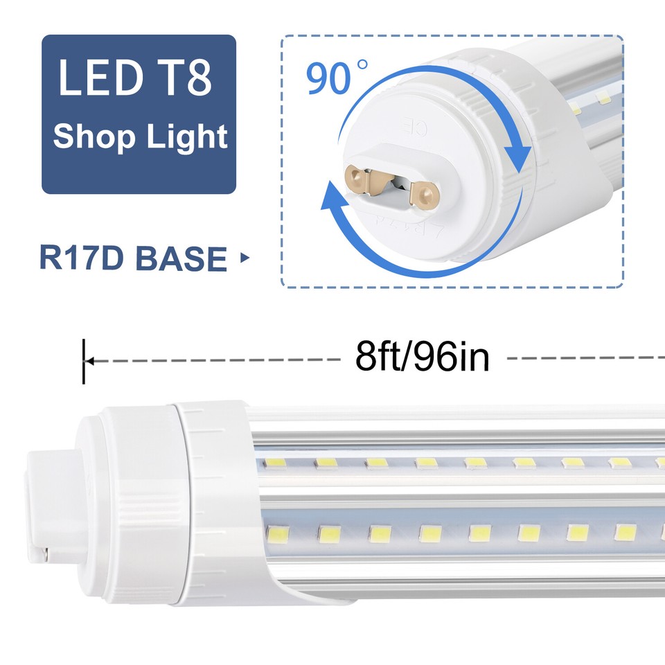 T8 8FT R17D HO Led Tube Light 45W 65W 90W 8' Led Bulb 8Foot Led Shop ...