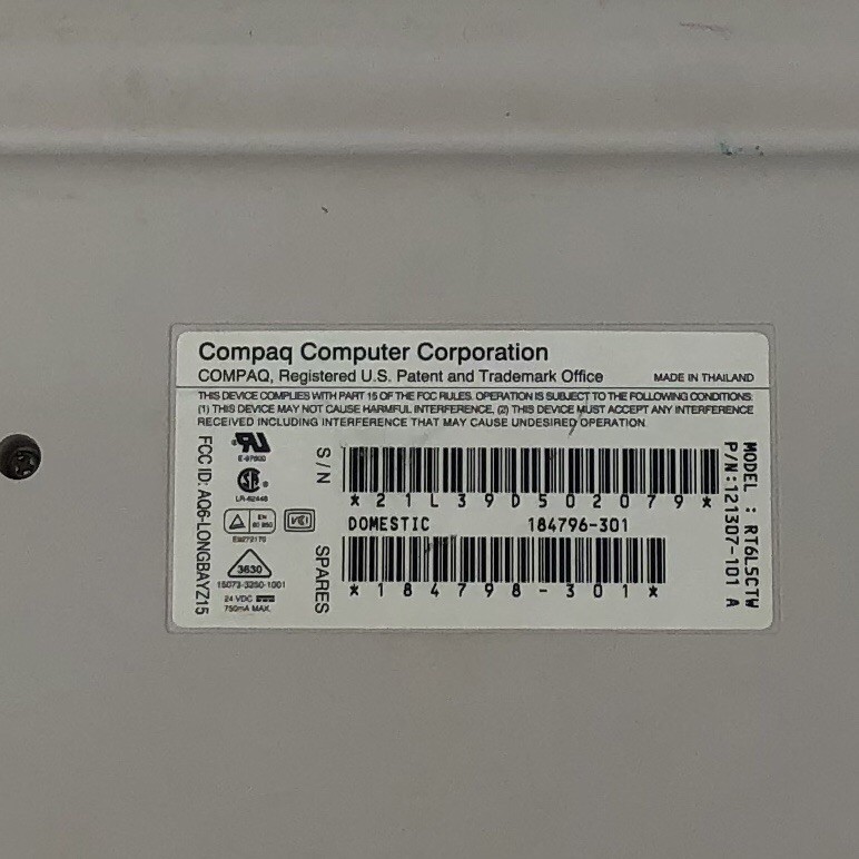 Scanner Keyboard By Compatibles By Compaq Untested Guaranteed | eBay