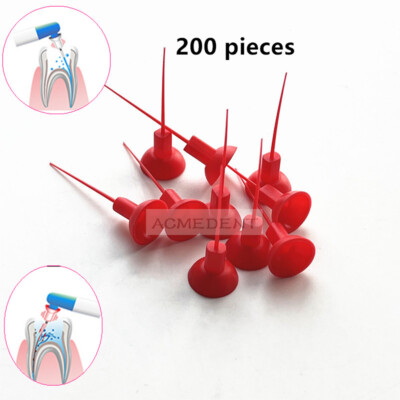 200Pc Dental Activator Tips Ultra Sonic Activator Irrigator Needle Tip ...