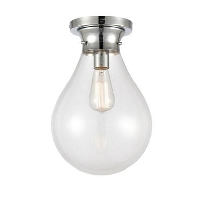 Innovations 414-1F-PC-10CL-LED Genesis Flush Mount, PCH/CLR - 414-1F-PC ...