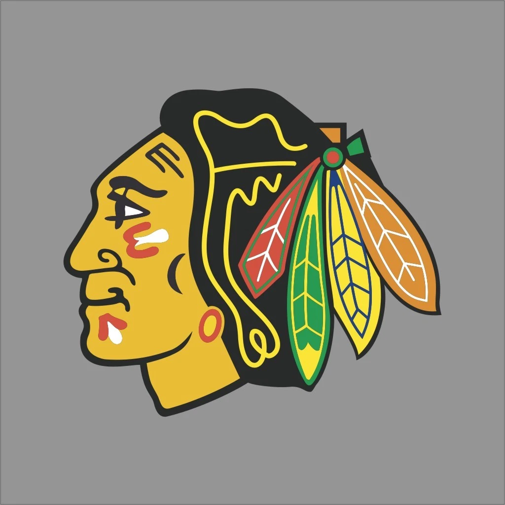 Chicago Blackhawks Logo Outline
