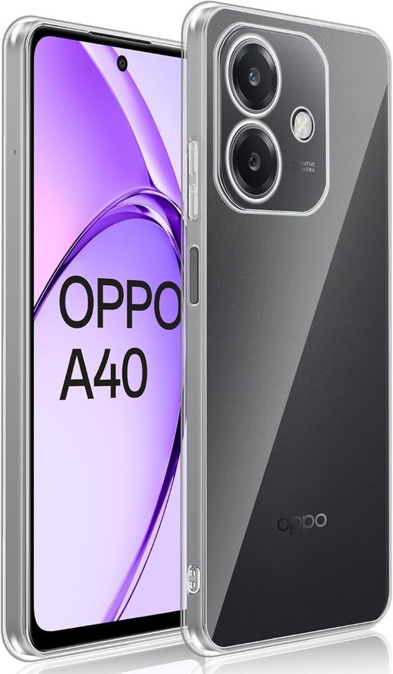 ARMOUR Case For OPPO A60 5G / A40 4G, Clear Silicone Shockproof Gel ...
