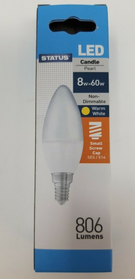 Status LED Candle Bulb B22 E27 E14 B15 Warm White 2700K Light Bulbs ...