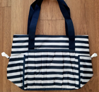 NEW! Thirty One New Day Tote Preppy Pop Navy Rugby Stripe Diaper Gym ...