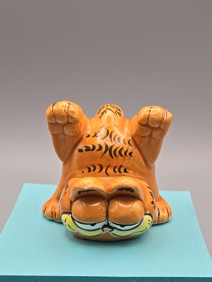 Garfield Yoga Handstand Figurine Jim Davis Enesco Made In Japan 2 ...