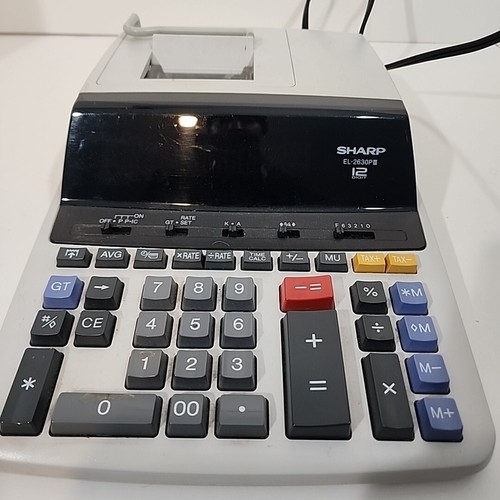 Sharp EL-2630PIII 12-Digit Printing Accounting Calculator | eBay