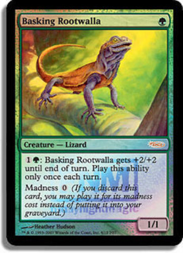 1 x Basking Rootwalla - Foil FNM 2007 - Unique & Misc. Promos - Light ...