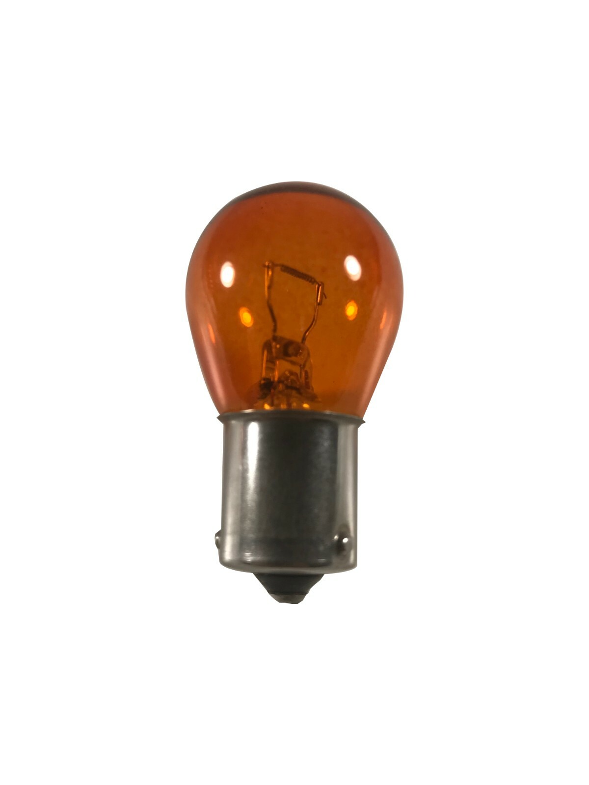 AGS PY21W 24V 21W Amber Halogen Light Bulb BA15S Bayonet Globe (Pack of ...