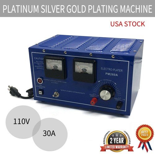 Electro-Plater Machine Gold Silver Jewelry Platinum Rectifier Plating ...