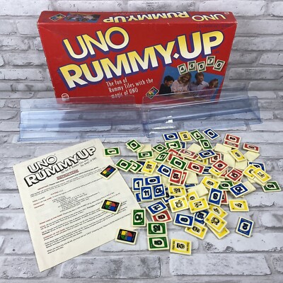 Uno Rummy-Up Tile Game Fun Of Rummy Tiles With The Magic Of Uno 1993 ...