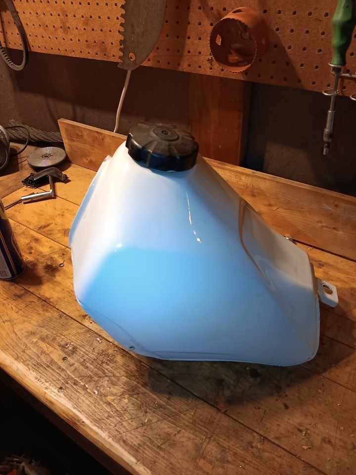 Kawasaki KLR 250 Gas Tank - Original | White | Steel | OE | Fuel Tank Cap