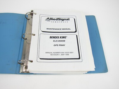 Bendix King Maintenance Overhaul Manual KLN 89/89B GPS RNAV | eBay