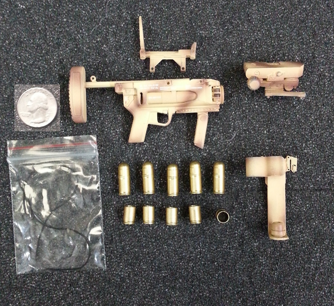 M320 Desert Camo Grenade Launcher by ZY Toys 1/6th Scale for 12" Action ...