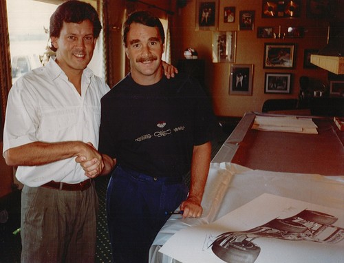 'Title Chase' F1 print signed by Nigel Mansell - artist Alan Stammers ...