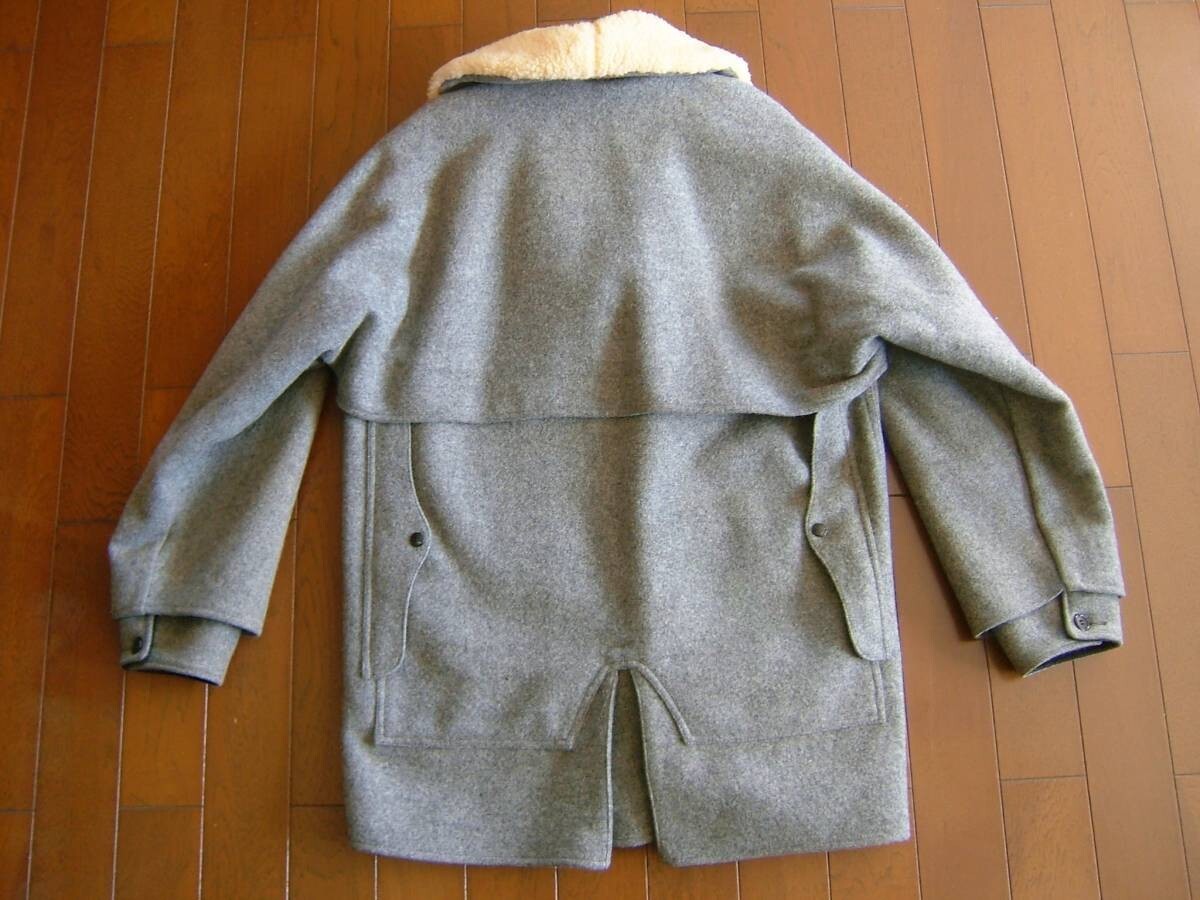 Filson Double Mackinaw Wool Packer Coat Gray Size 44 - Gem