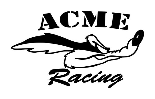 ACME Racing Coyote Decal #1 3.5"x6" Choose Color | eBay
