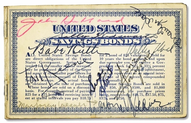 Babe Ruth Autographed Memorabilia | Signed Photo, Jersey, Collectibles ...