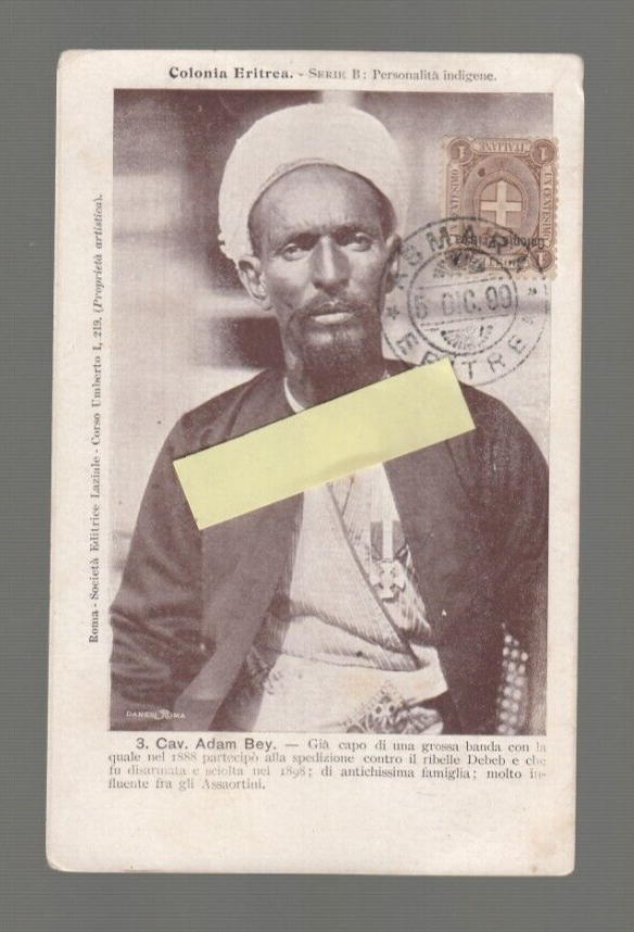 CAV.ADAM BEY Colonia Eritrea Africa Kingdom of Italy Postcard | eBay