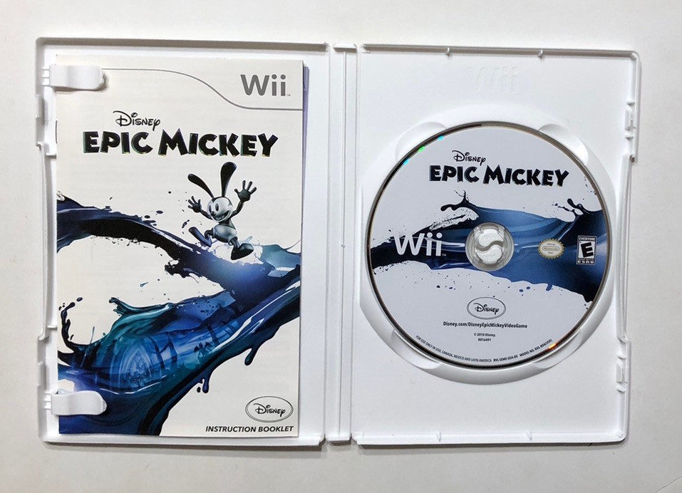EPIC MICKEY NINTENDO Wii GAME WITH MANUAL MICKEY MOUSE DISNEY 2010 | eBay