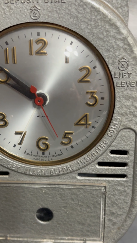 RARE vintage Las Vegas 10c DIME-A-WAKE Alarm Clock SESSIONS + BOTH KEYS ...