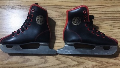 Vintage Official Roller Derby Double Blade Ice Skates Child Youth Size ...