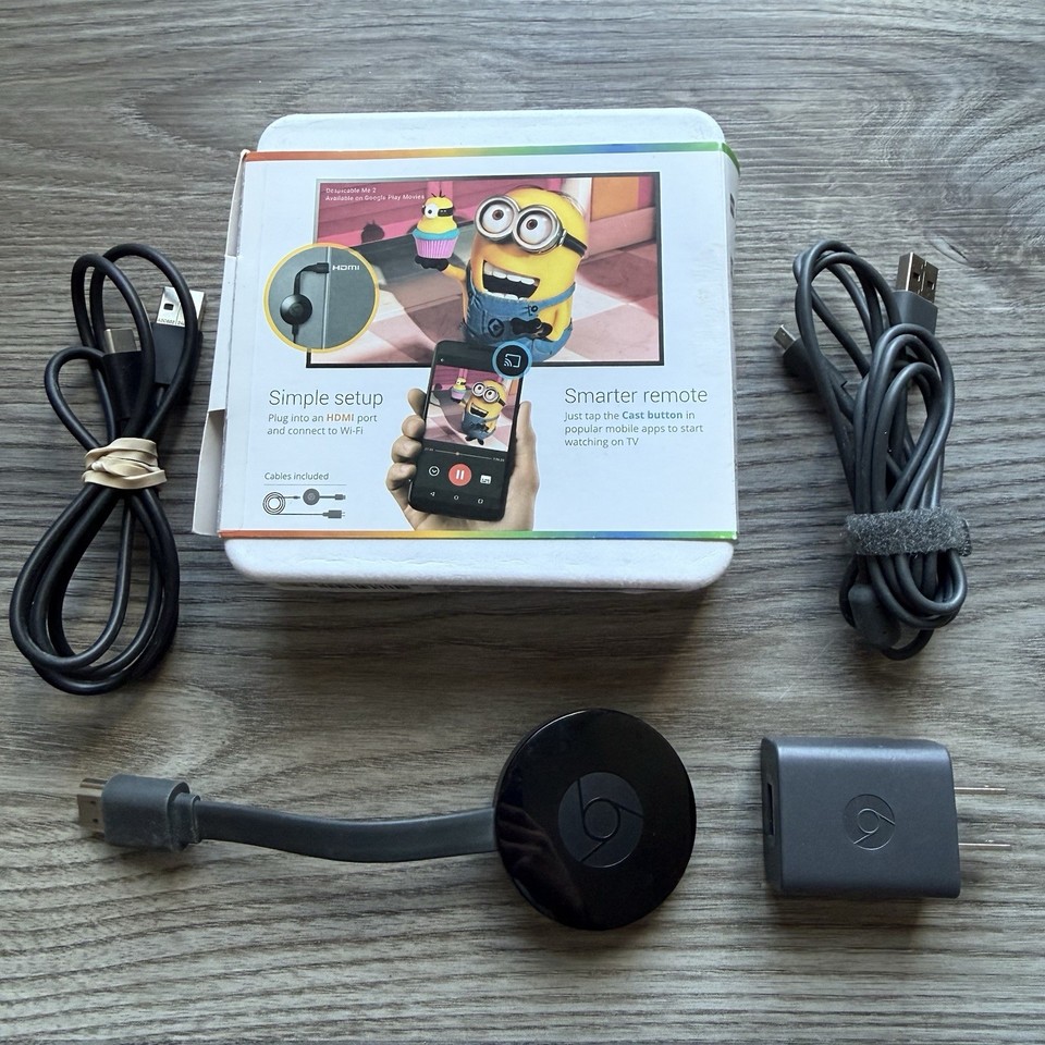 Google Chromecast 2nd Generation 1080p Media Streaming Device - Gray ...
