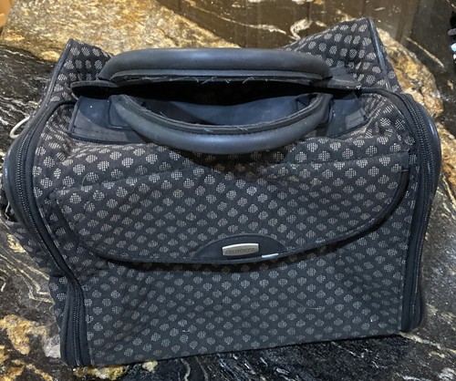 Protocol Brand 👜 Duffle Bag Weekend Luggage Black Gray Vintage Make-up ...