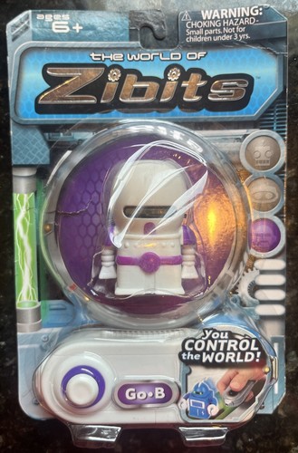 ZIBITS Mini R/C Robot Purple/White "GO-B" By Senario 708876304375| eBay