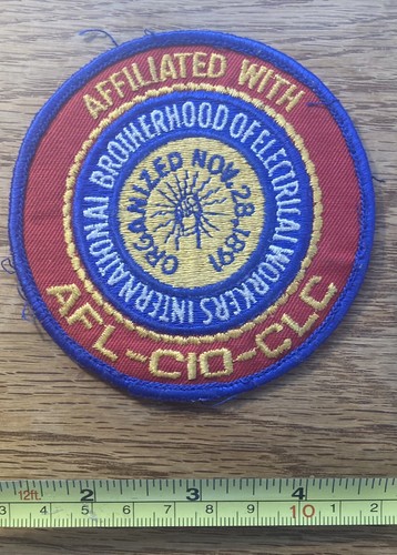 IBEW Patch Union Electrician Patch AFL-CIO-CLC | eBay