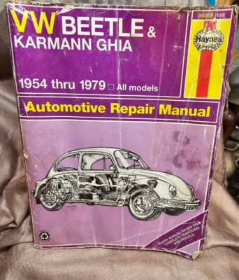 Haynes VW Beetle & Karmann Ghia 1954-79 Auto Repair Manual #159 | eBay