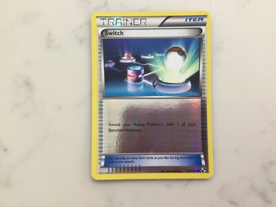 Pokemon cards Trainer Switch 104/114 Black & White Reverse Holo 2011 ...