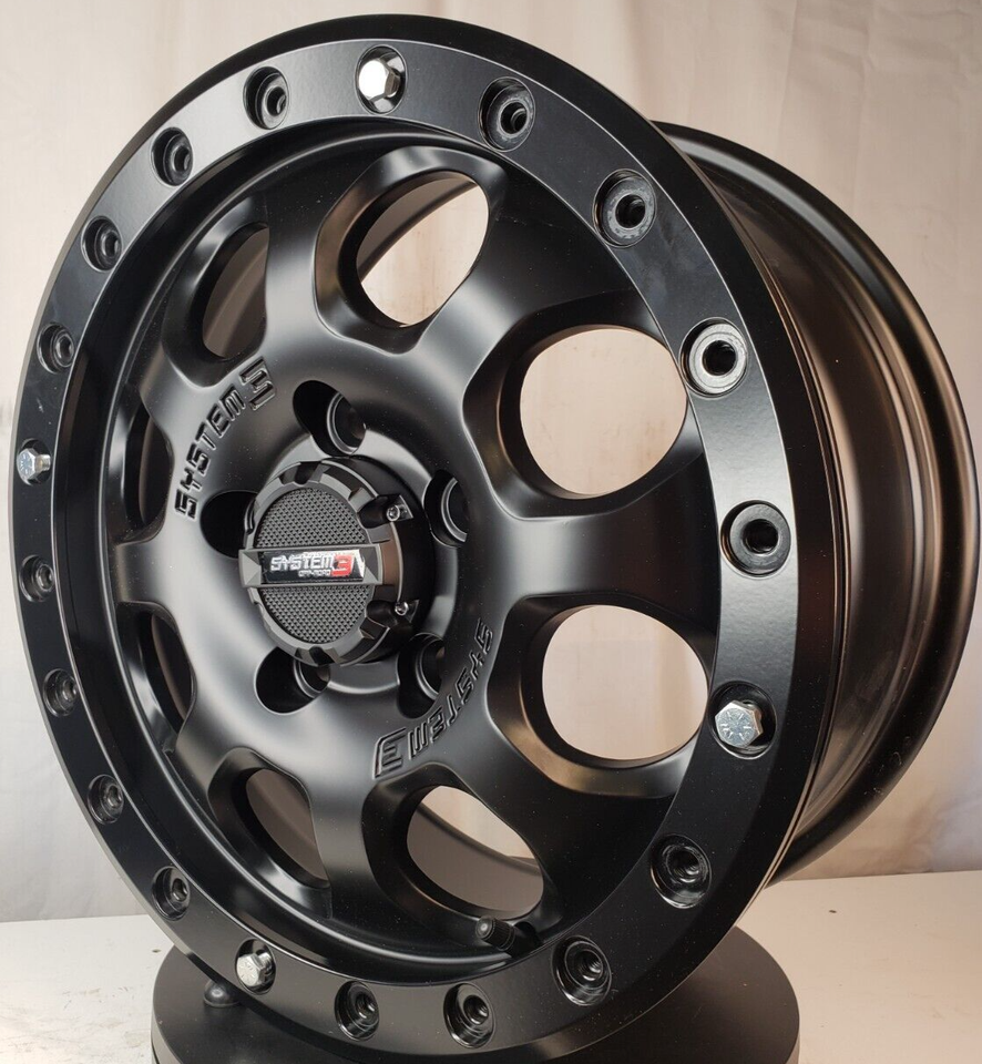 System 3 SB-7 Beadlock 15" 15x7 5/4.5 Wheels Rims (6+1) Polaris RZR ...