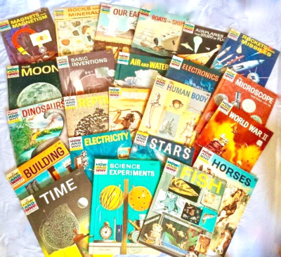 Lot of 22 "How and Why Wonder Books" 1960s-70s. Soft and Hard Cover ...