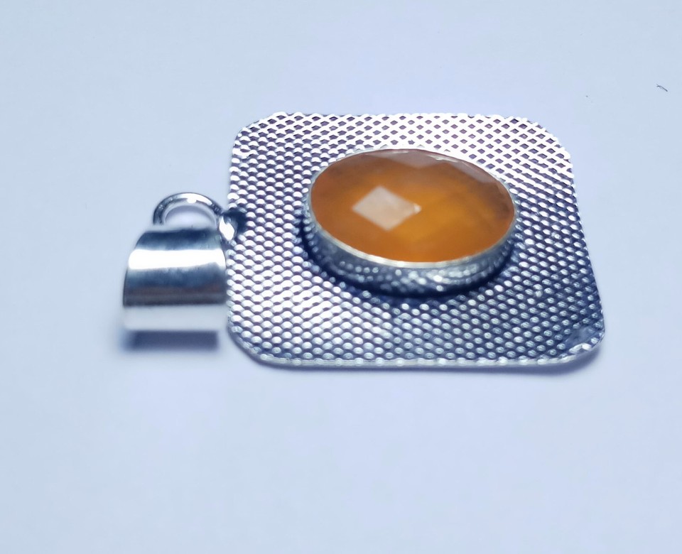 Top Orange Onyx Oval Shape Handmade Gemstone Pendant Jewelry Size 2 ...