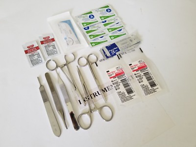 Surgical Suture Kit Basic First Aid Set Suture Emergency Trauma ...