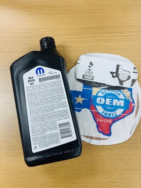 Genuine OEM Mopar 68218925AB 8 & 9 Speed Automatic Transmission Fluid ...
