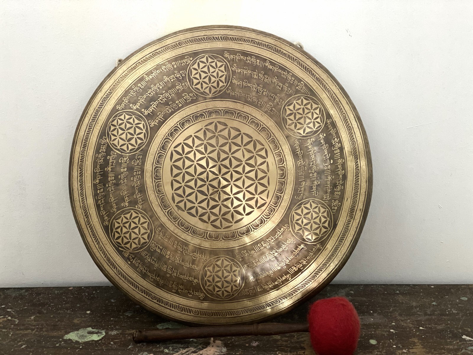 FLOWER OF LIFE Gong Best Resonance High-Quality Healing Big Gongs ...